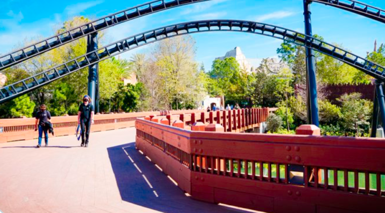 PICS: Velocicoaster Tracks Pass Over Newly Reopened Bridge - Universal ...