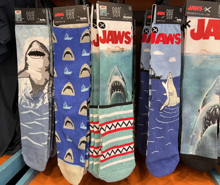 Awesome New Jaws Socks Swim into the Film Vault! - Universal Parks Blog